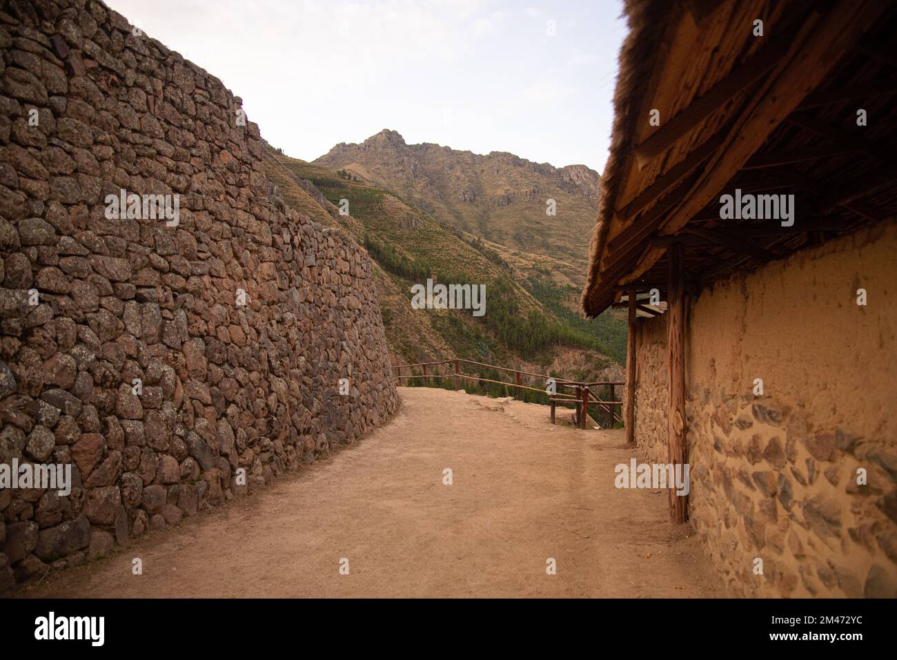 Pisac archaeological complex in the province of Calca near Cusco Peru ...