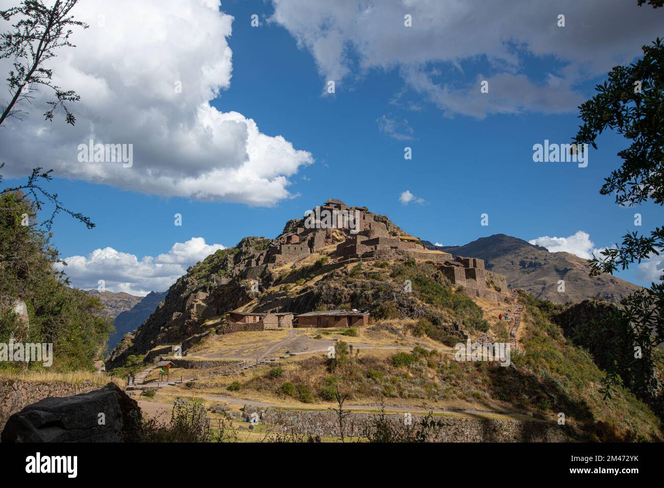 Pisac archaeological complex in the province of Calca near Cusco Peru ...