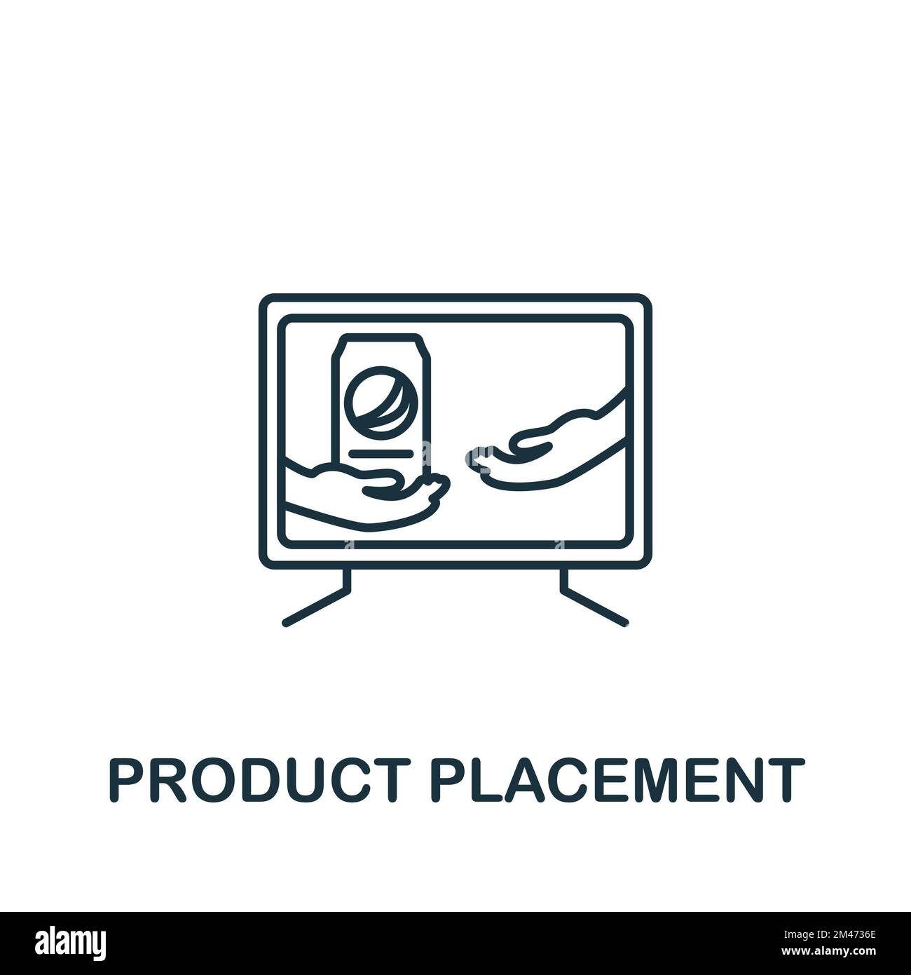 Product Placement icon. Monochrome simple Neuromarketing icon for ...