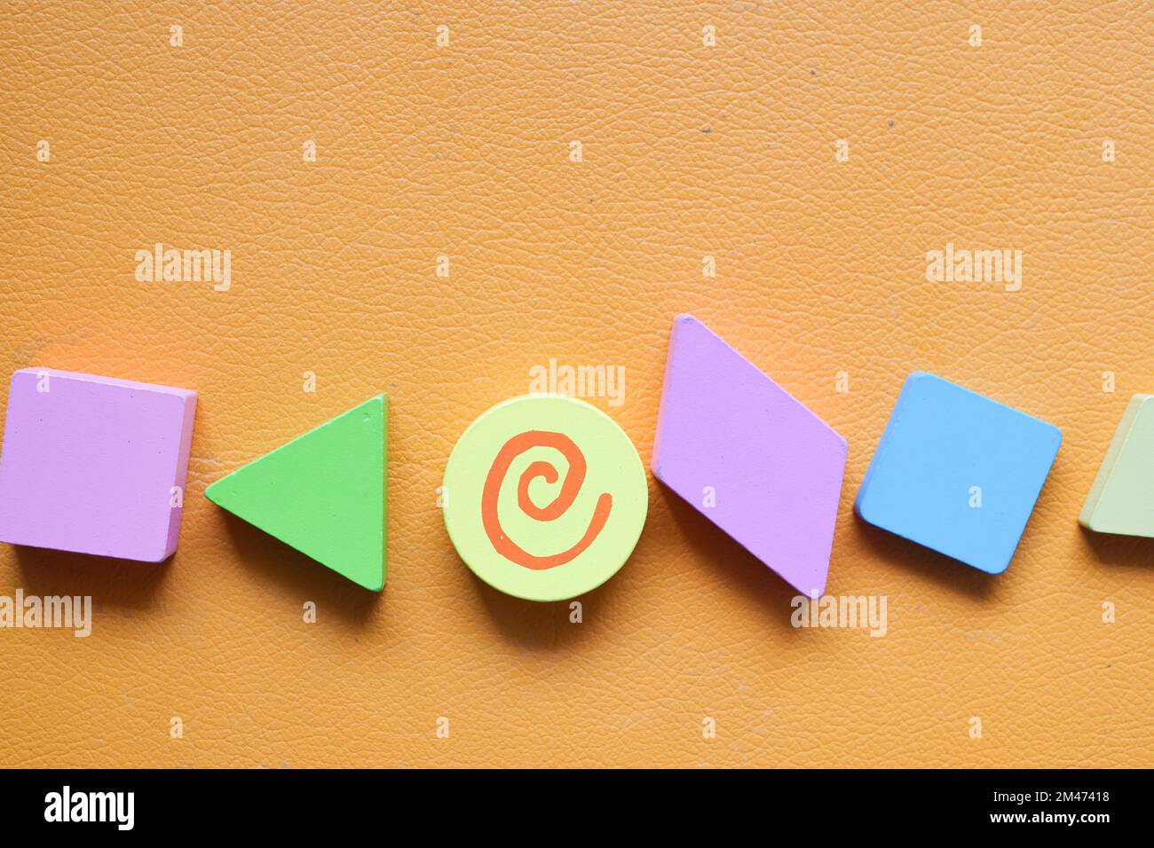 Geometric shapes for games and children learning Stock Photo - Alamy