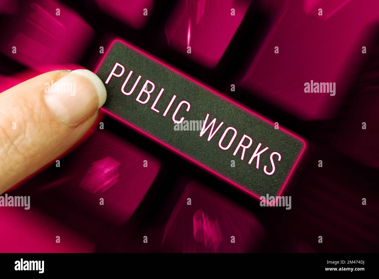 Text showing inspiration Public Works. Word Written on Describes the ...