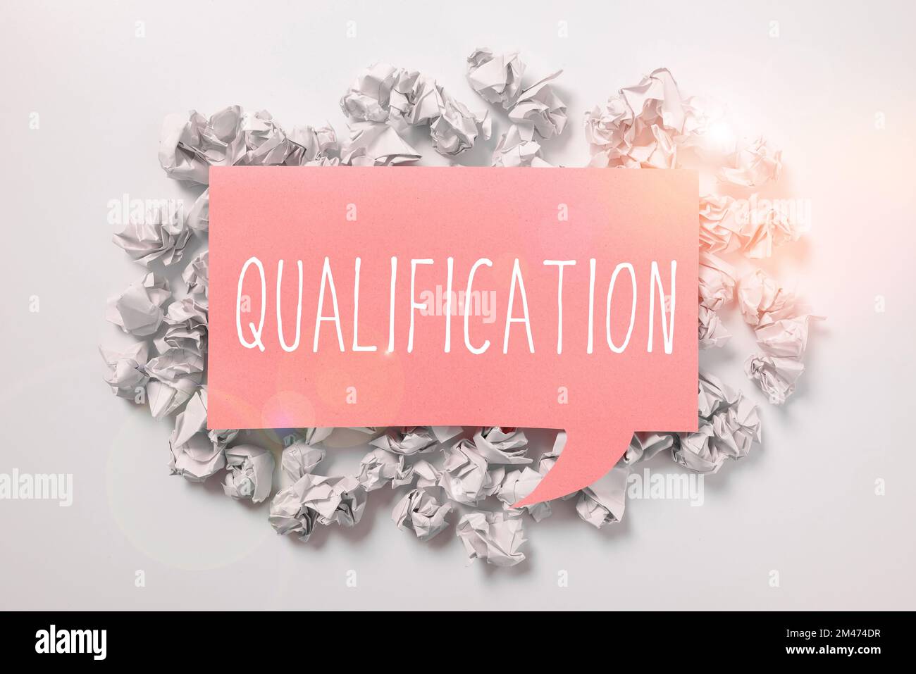 Sign displaying Qualification. Business approach Officially permission ...