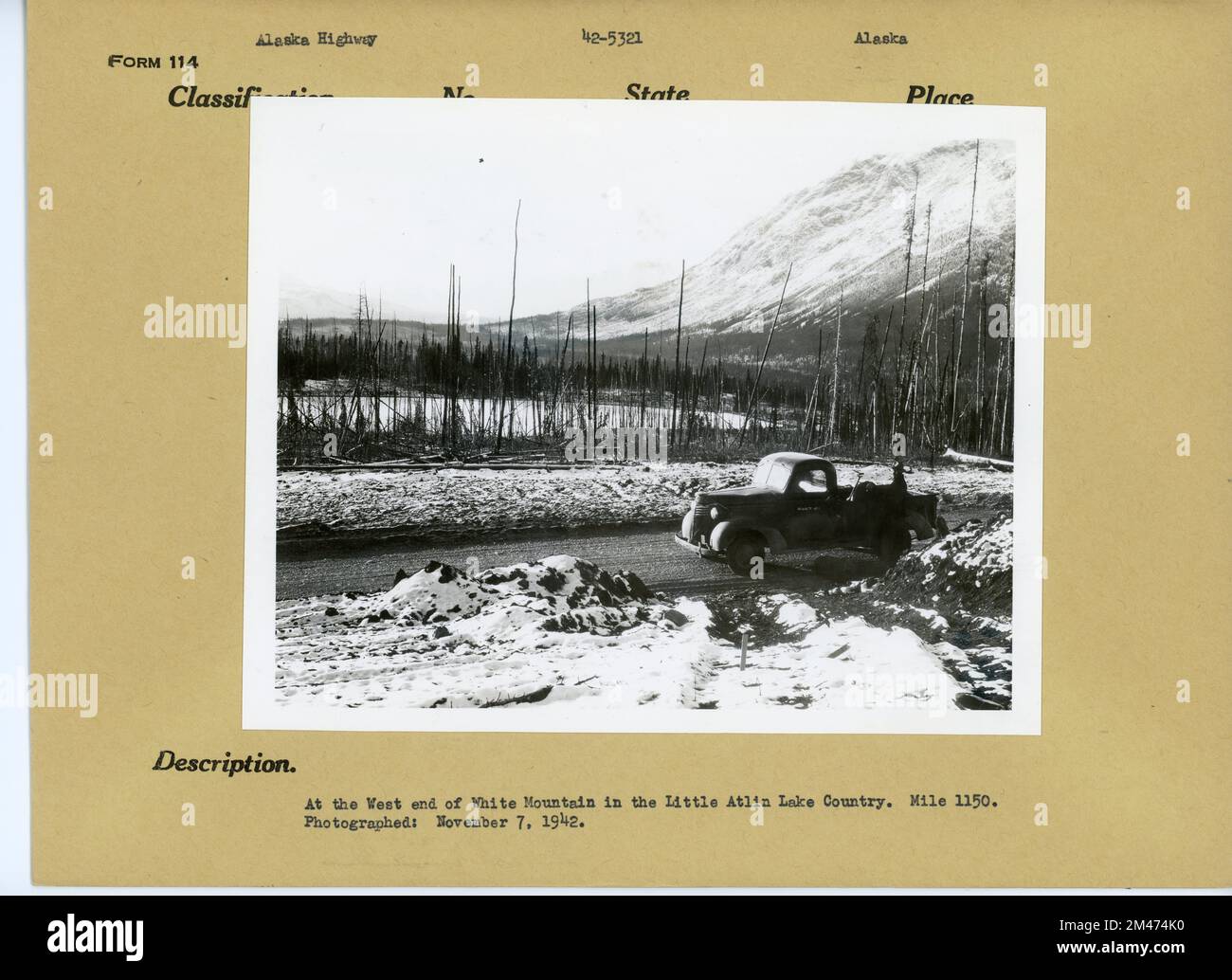 At the West end of White Mountain. Original caption: At the West end of ...