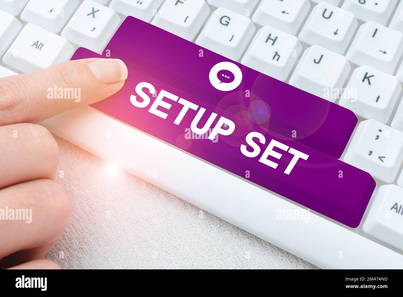 Text showing inspiration Setup Set. Concept meaning the manner ...