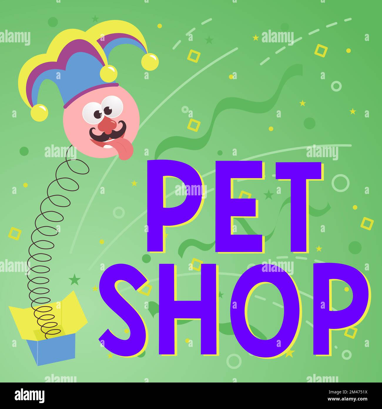 Text caption presenting Pet Shop. Business concept Retail business that ...