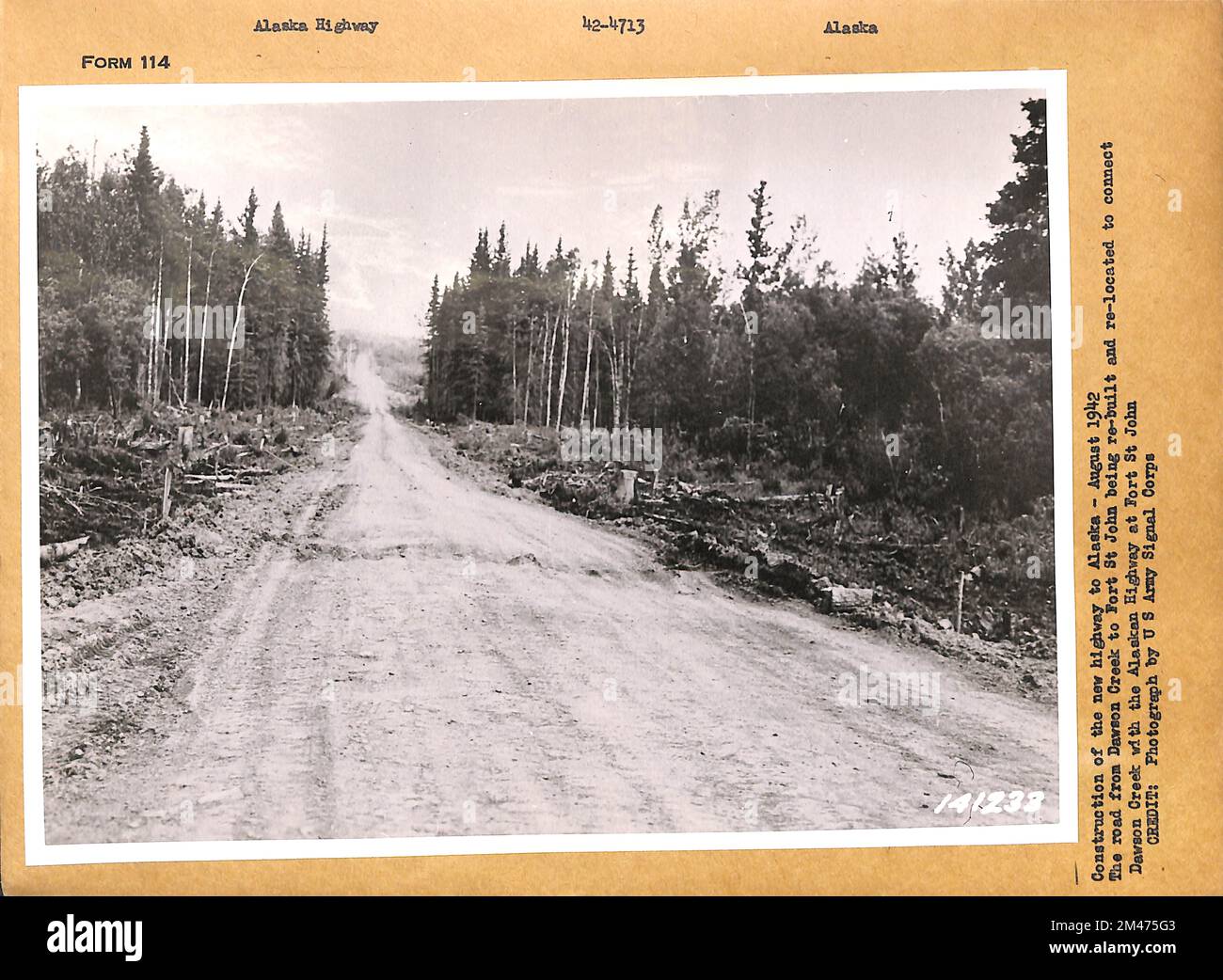 The road from Dawson Creek to Fort St. John being re-built and ...