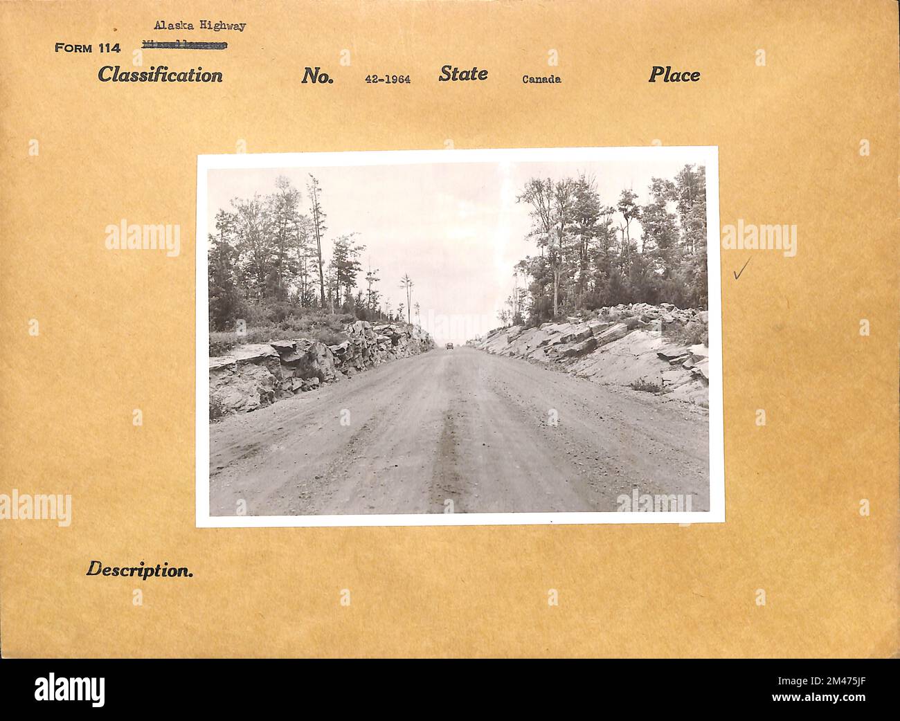 Alaska Highway, Canada. State: Canada Stock Photo - Alamy