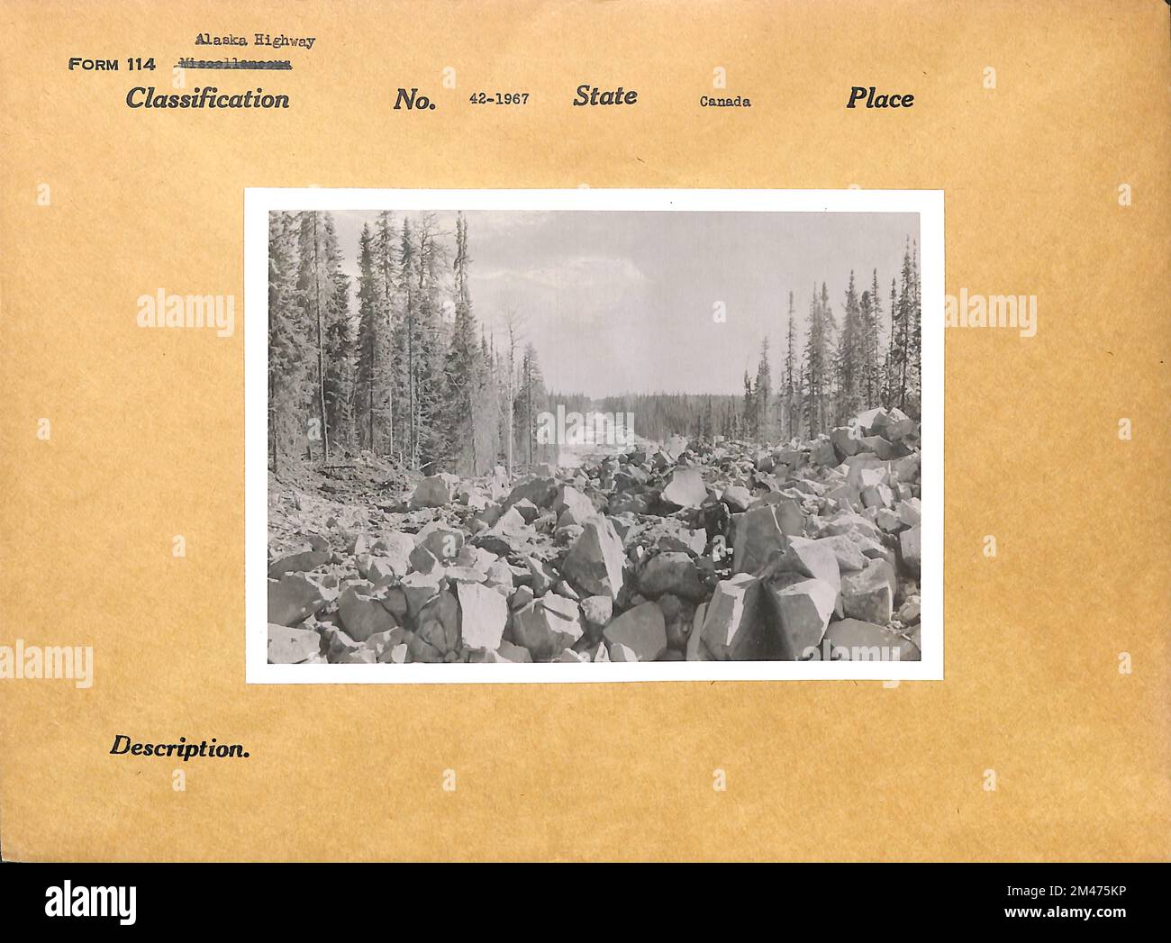 Alaska Highway, Canada. State: Canada Stock Photo - Alamy