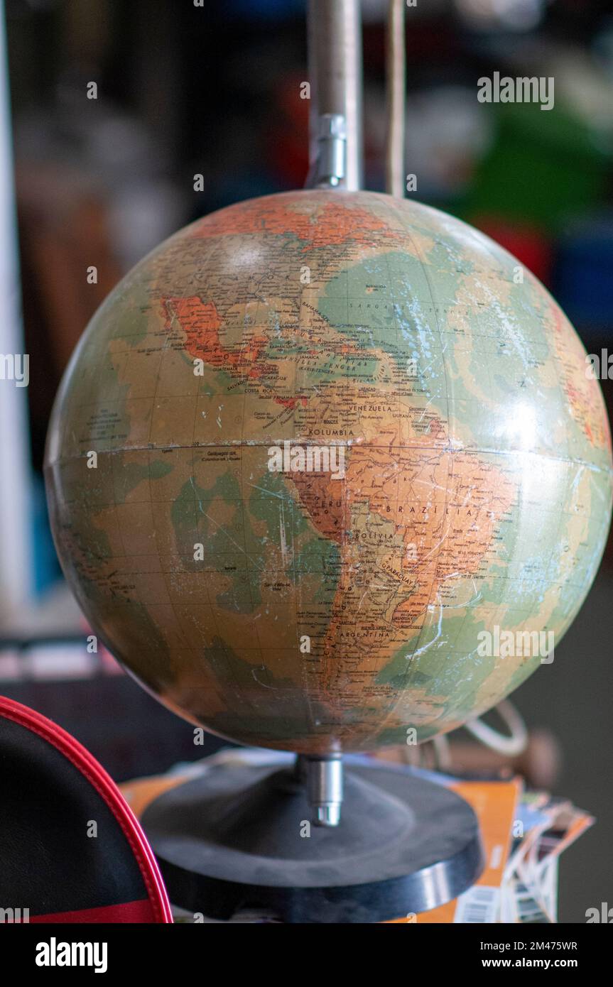 Ancient globe in Hungarian Ecseri Flea Market, the largest antique ...