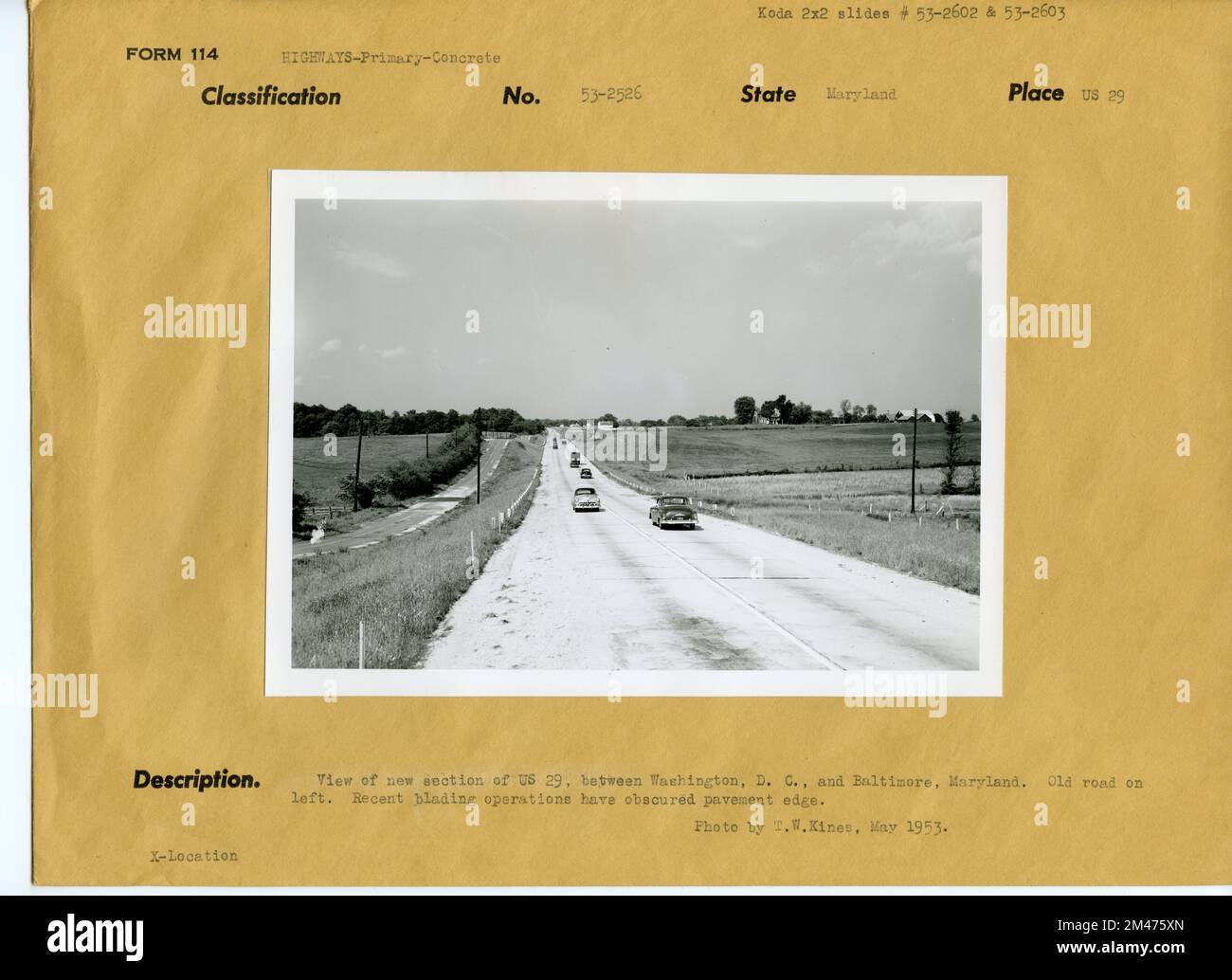 U.S. Route 29. Original caption: View of new section of US 29, between ...