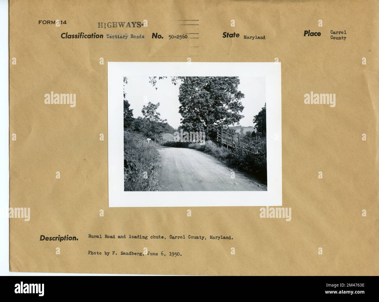 Rural Road and Loading Chute, Carroll County. Original caption: Rural ...