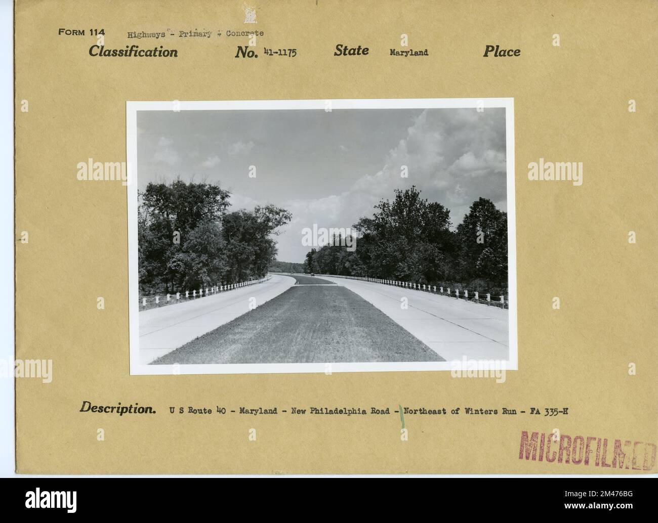 U.S. Route 40, New Philadelphia Road. Original caption: U. S. Route 40 ...