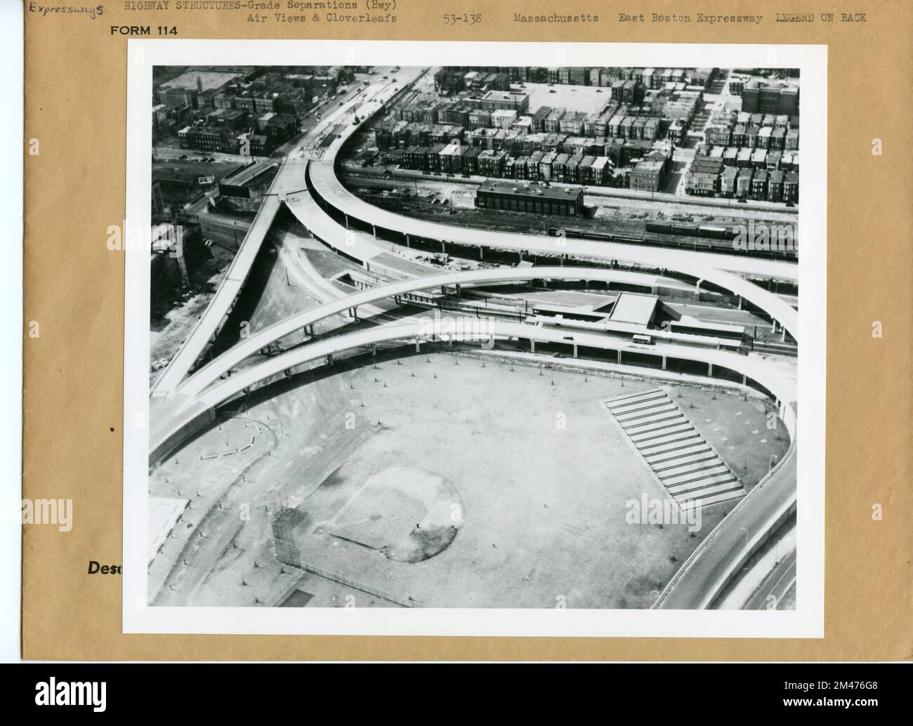 East Boston Expressway. Original caption: View of the East Boston ...