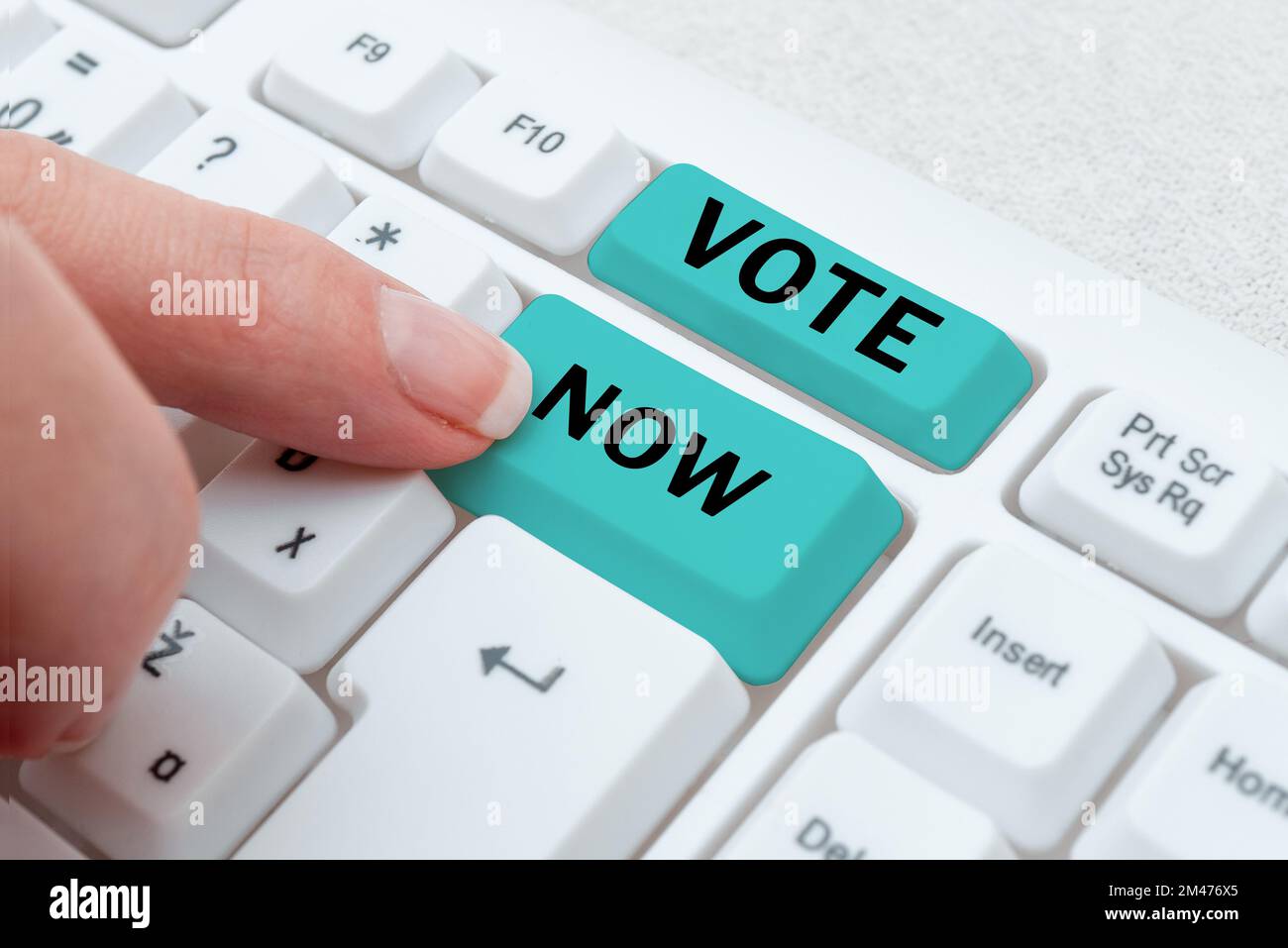 Hand writing sign Vote Now. Business concept formal indication of ...