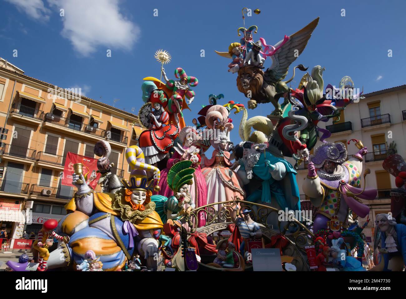 General view of the Fallas monument of the year 2021 of the Jerusalem ...