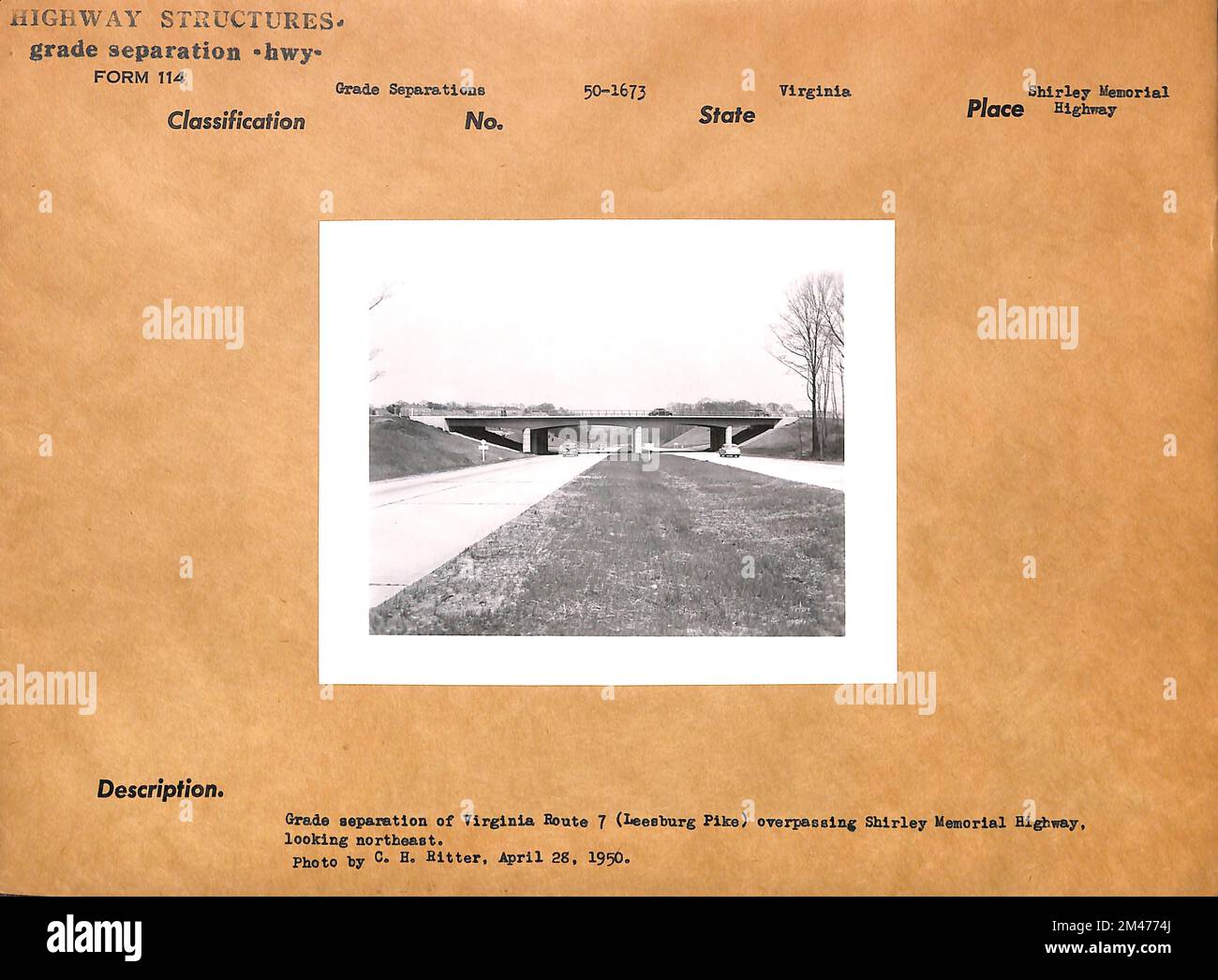 Grade separation of Virginia Route 7 (Leesburg Pike) overpassing ...