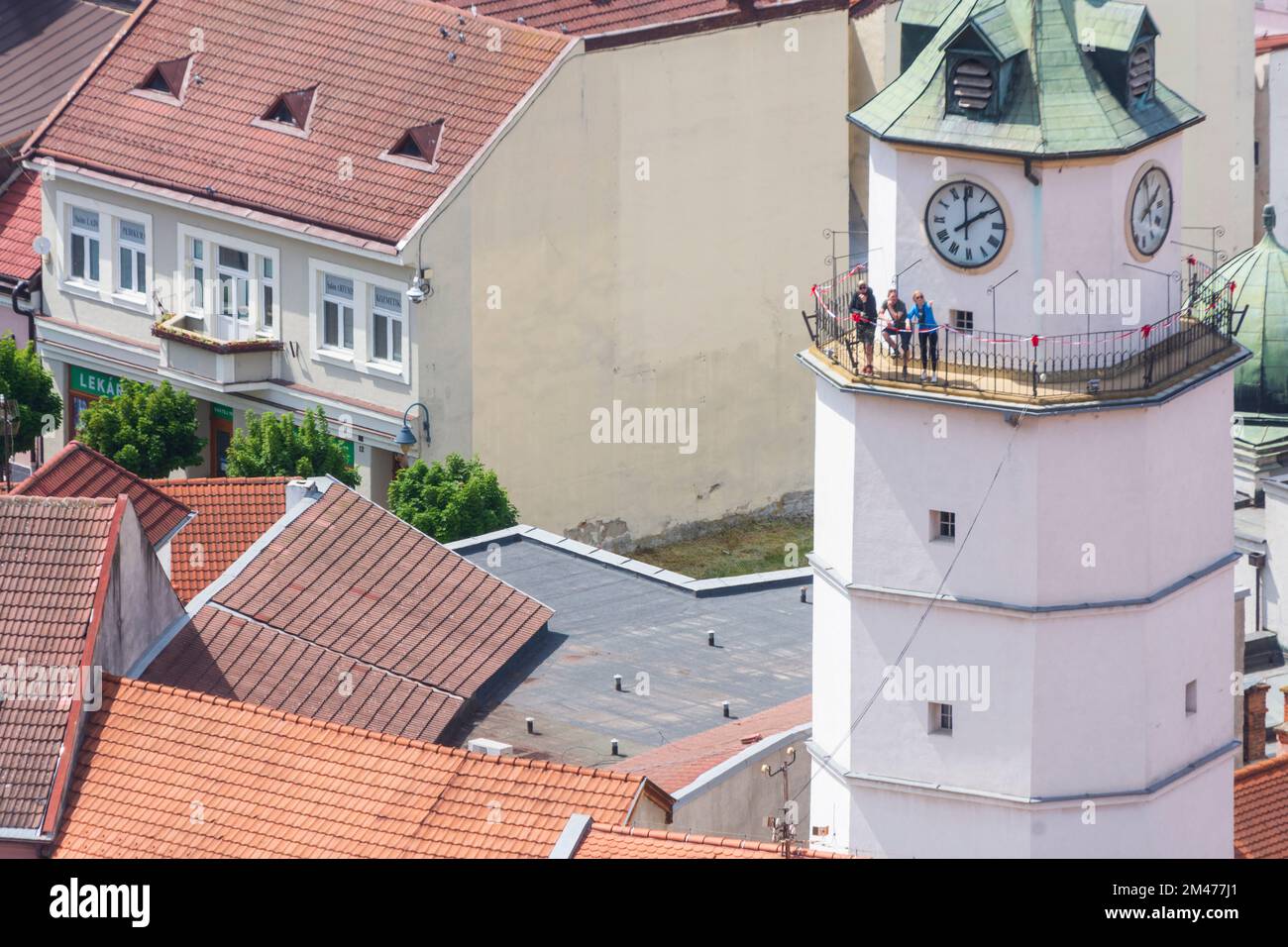 Trencin old town from castle hi-res stock photography and images - Alamy