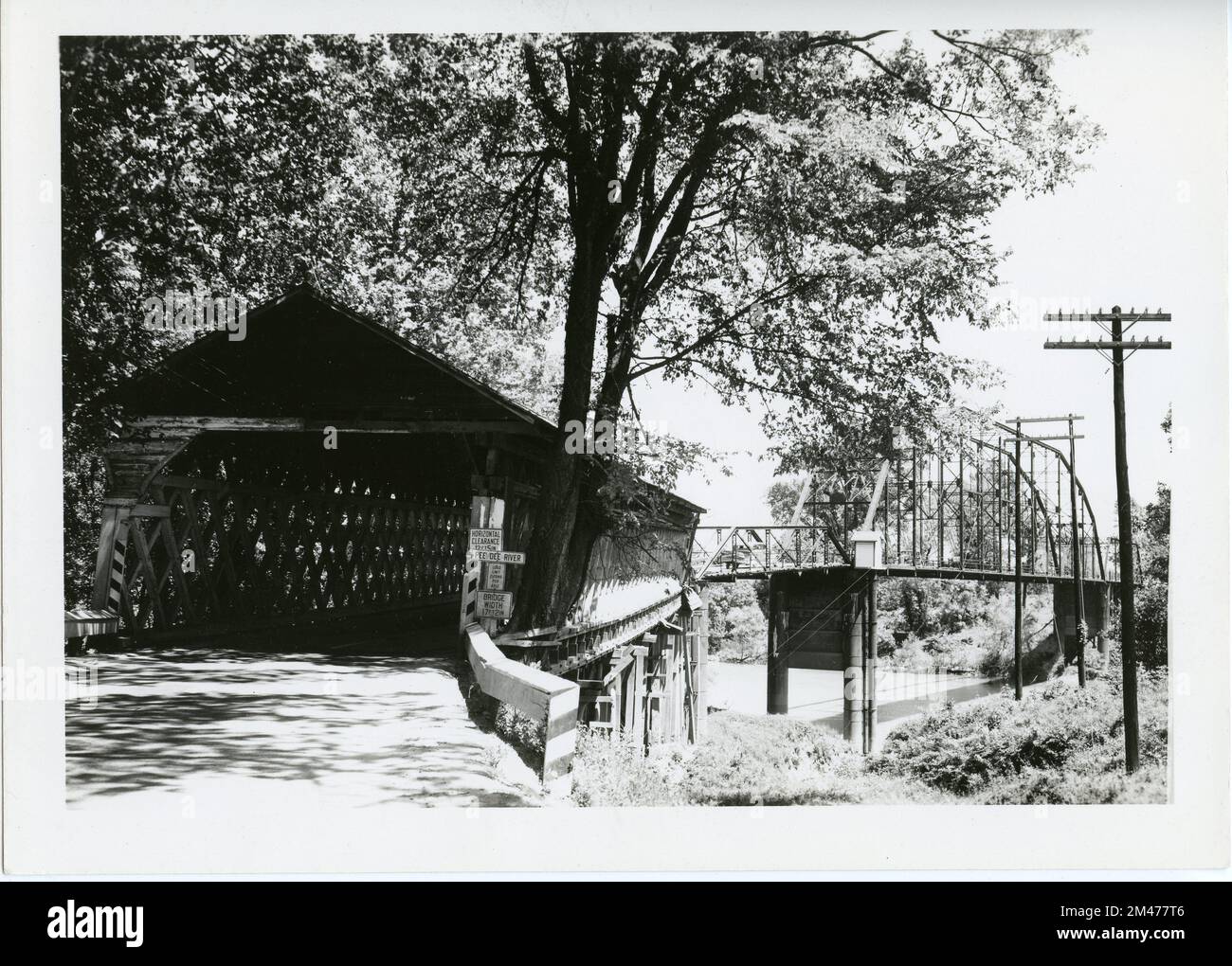 Pee Dee River bridge on U.S. Route 2. Original caption: Pee Dee River ...