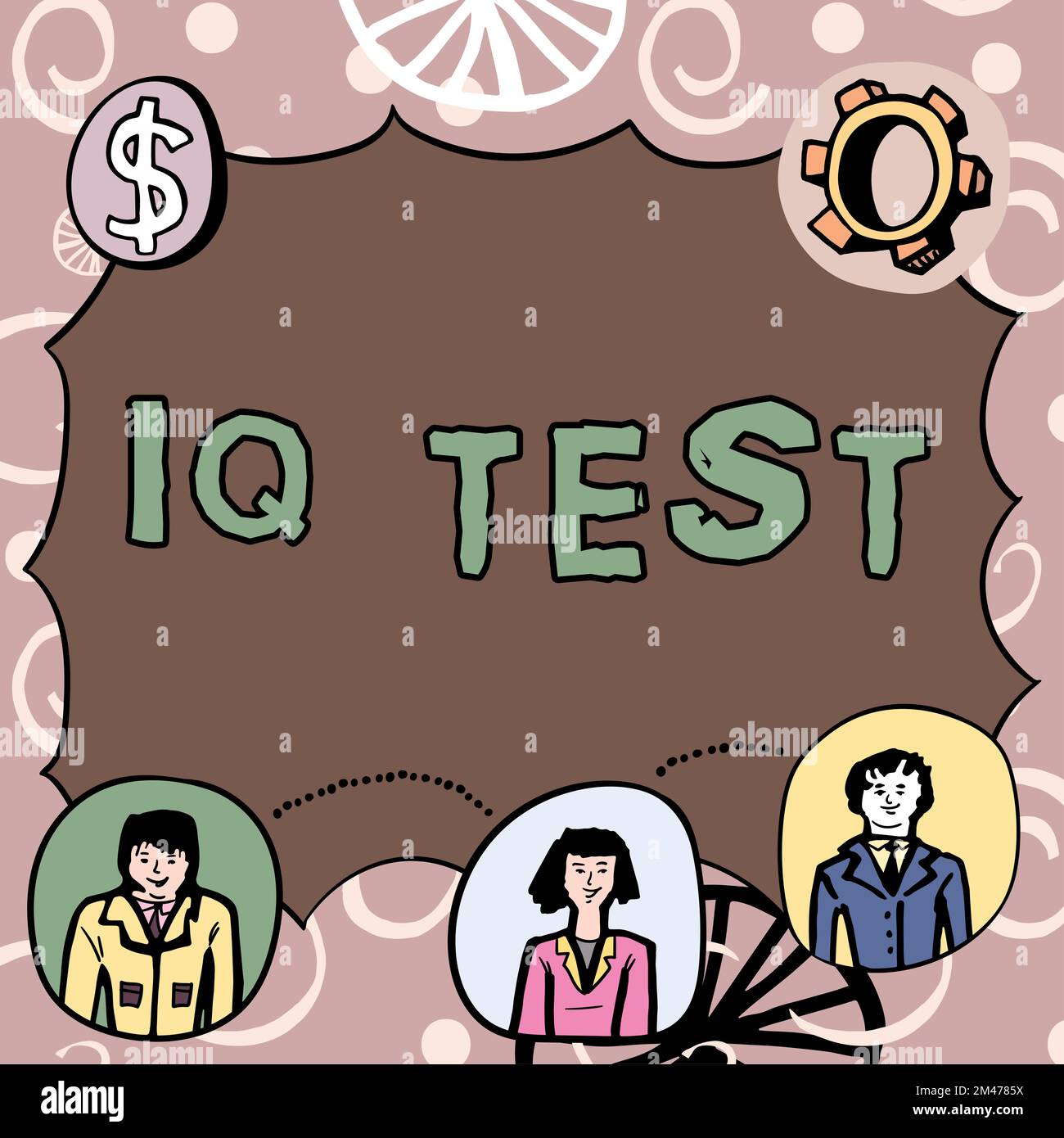 Conceptual display Iq Test. Business overview attempt to measure your ...