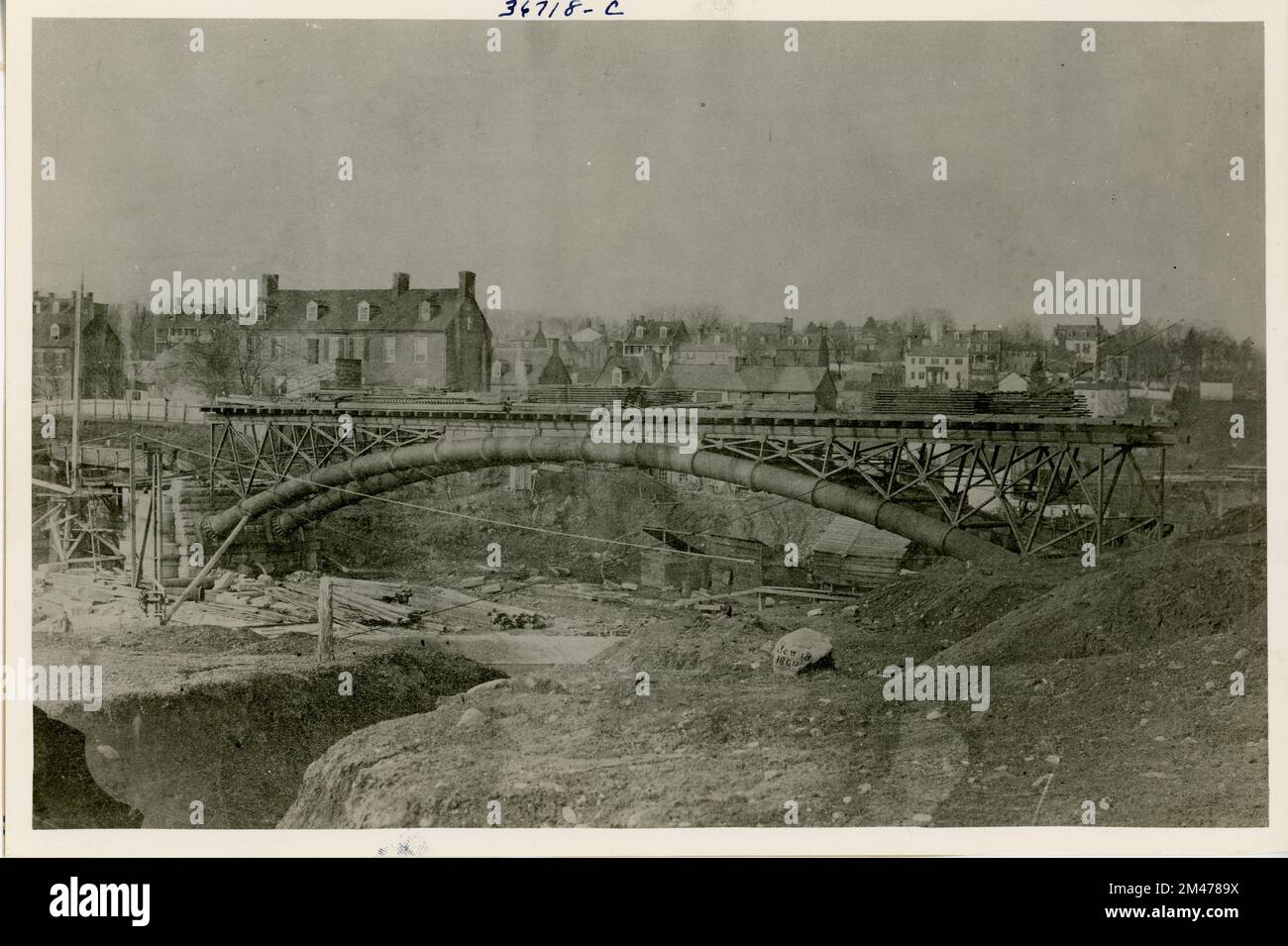 College Branch Bridge, Washington Aqueduct Arch Bridge over College ...