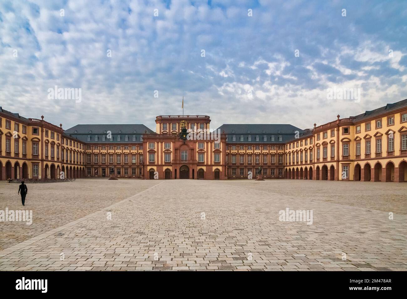 Picturesque view of the central part (Mittelbau) of the famous baroque ...