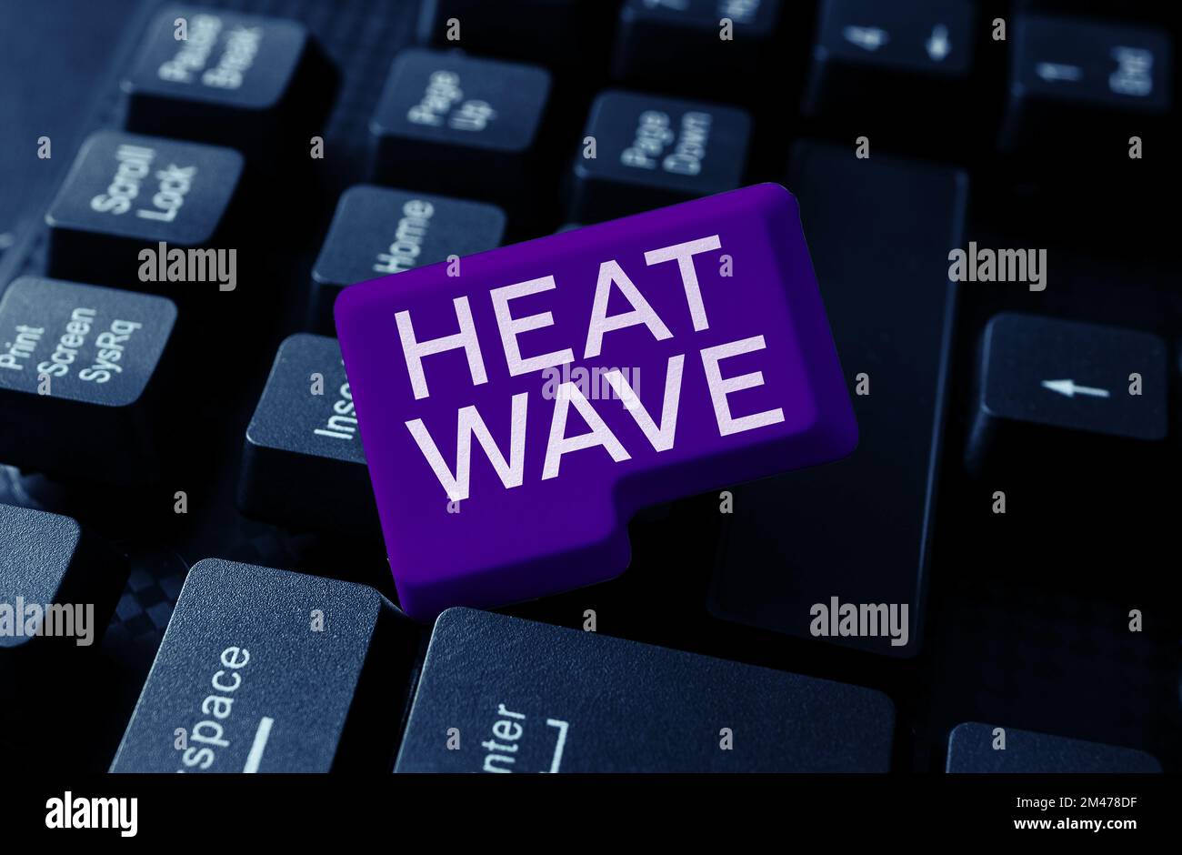 Conceptual display Heat Wave. Business overview a prolonged period of ...