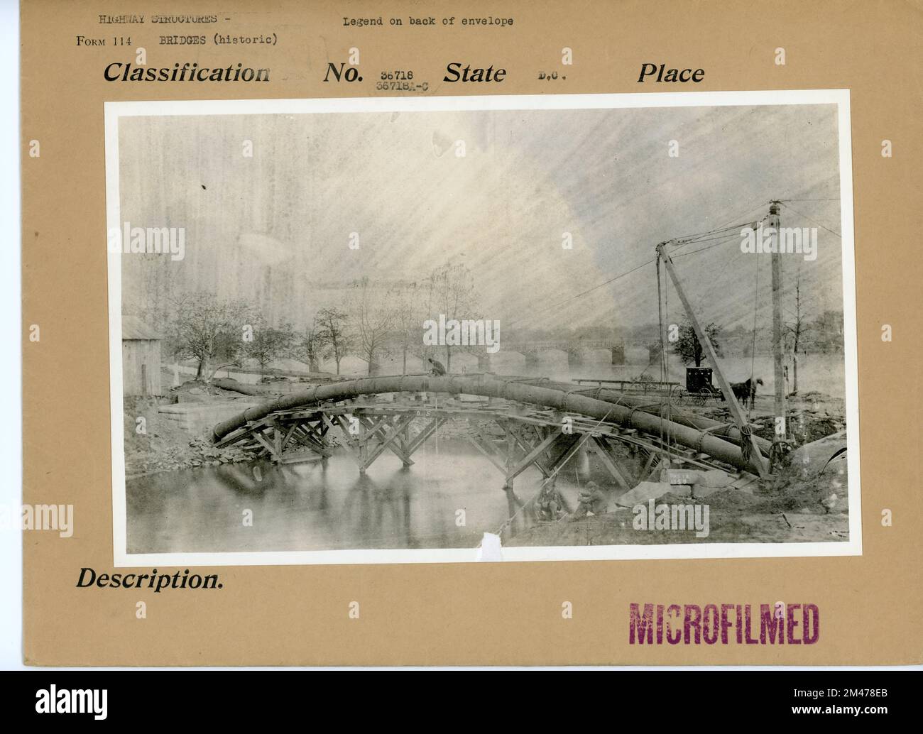 College Branch Bridge, Washington Aqueduct Arch Bridge over College ...