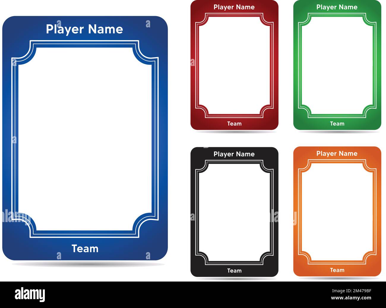 Trading card vector vectors hi-res stock photography and images - Alamy