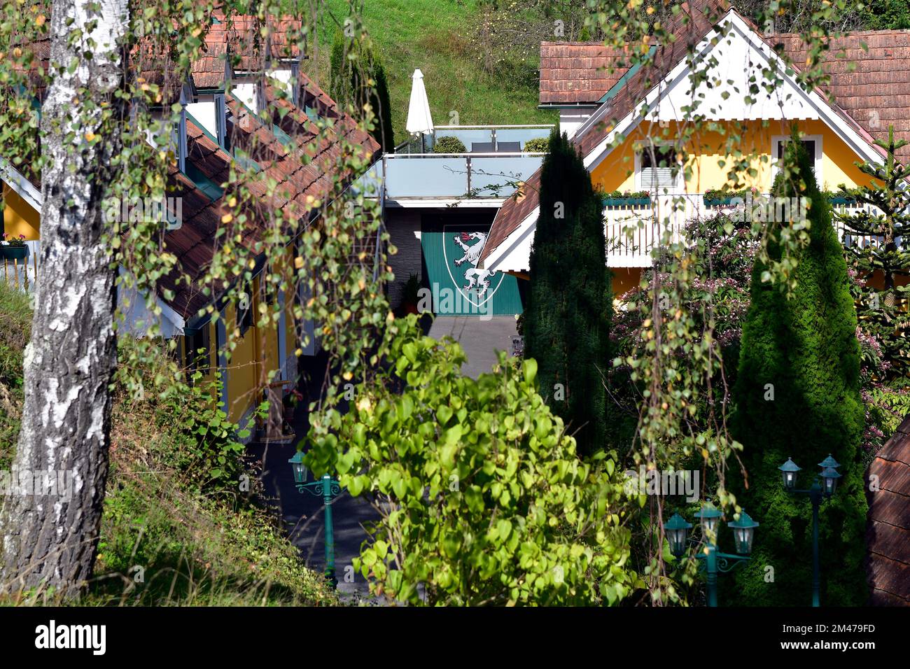 Kitzeck im Sausal, Austria - September 21, 2022: Guesthouse in the ...