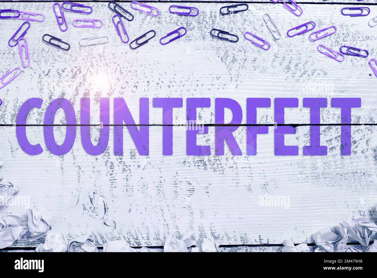 Conceptual display Counterfeit. Business idea made in imitation of ...