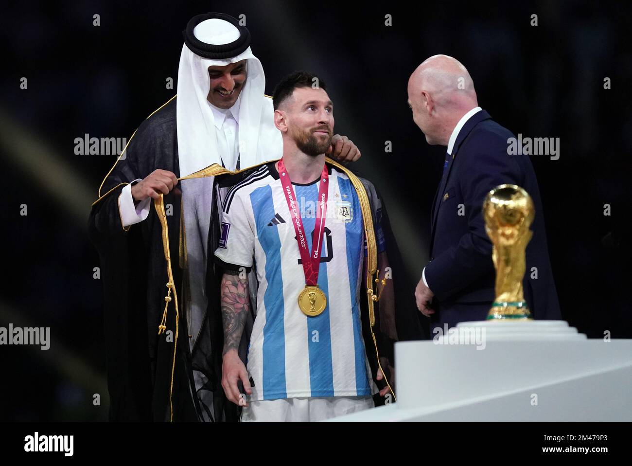 Emir of Qatar, Sheikh Tamim bin Hamad Al Thani dresses Argentina's ...