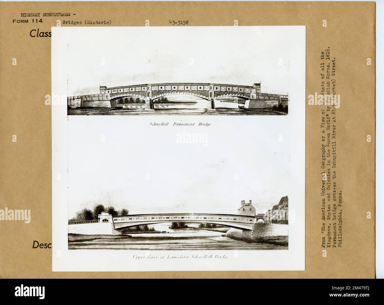 Permanent bridge crosses the Schuylkill River at High (Market) Street ...
