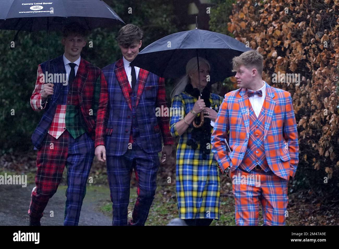 Doddie Weir's wife Kathy and their sons Hamish (left), Angus (centre ...