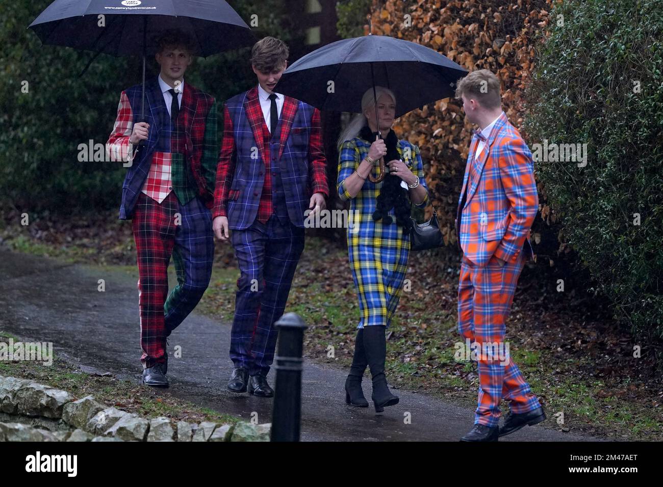 Doddie Weir's wife Kathy and their sons Hamish (left), Angus (centre ...