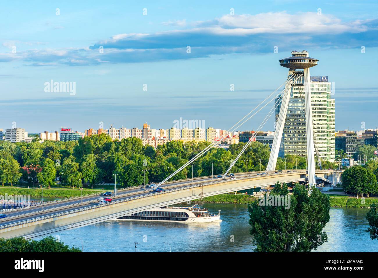 Bratislava (Pressburg): Most SNP (Bridge of the Slovak National ...