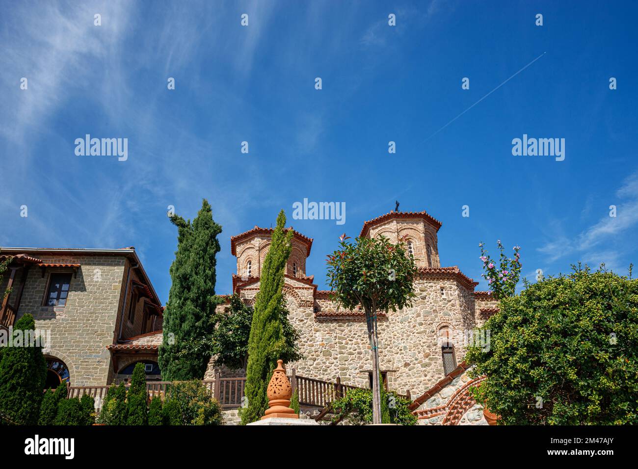 Medieval chapel of All Saints. Varlaam monastery, Kalambaka, Kastraki ...