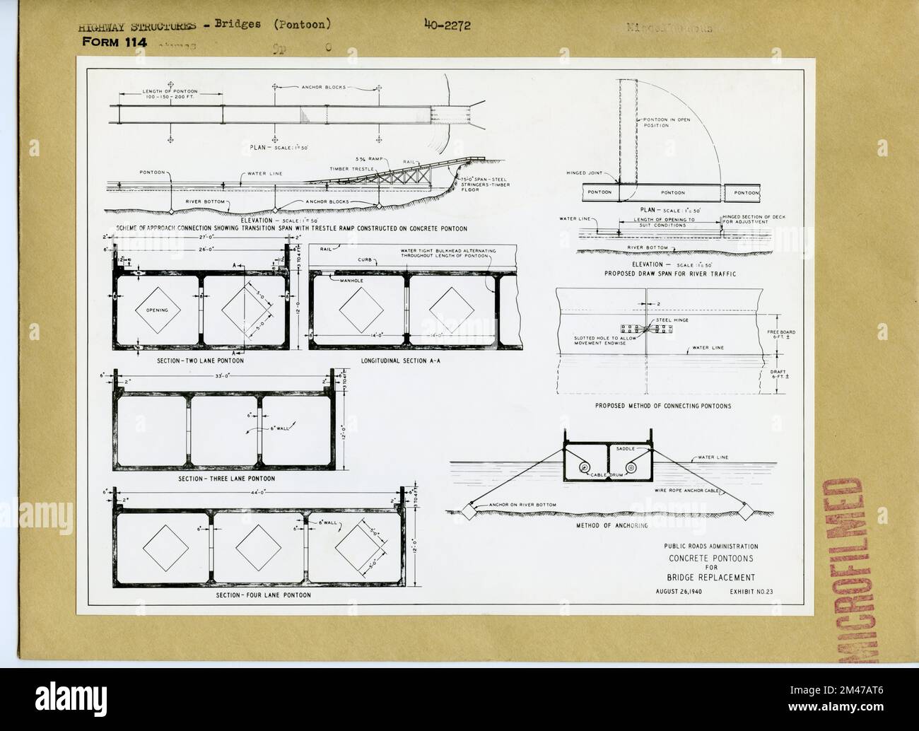 Concrete Pontoons for Bridge Replacement. Original caption: Concrete ...