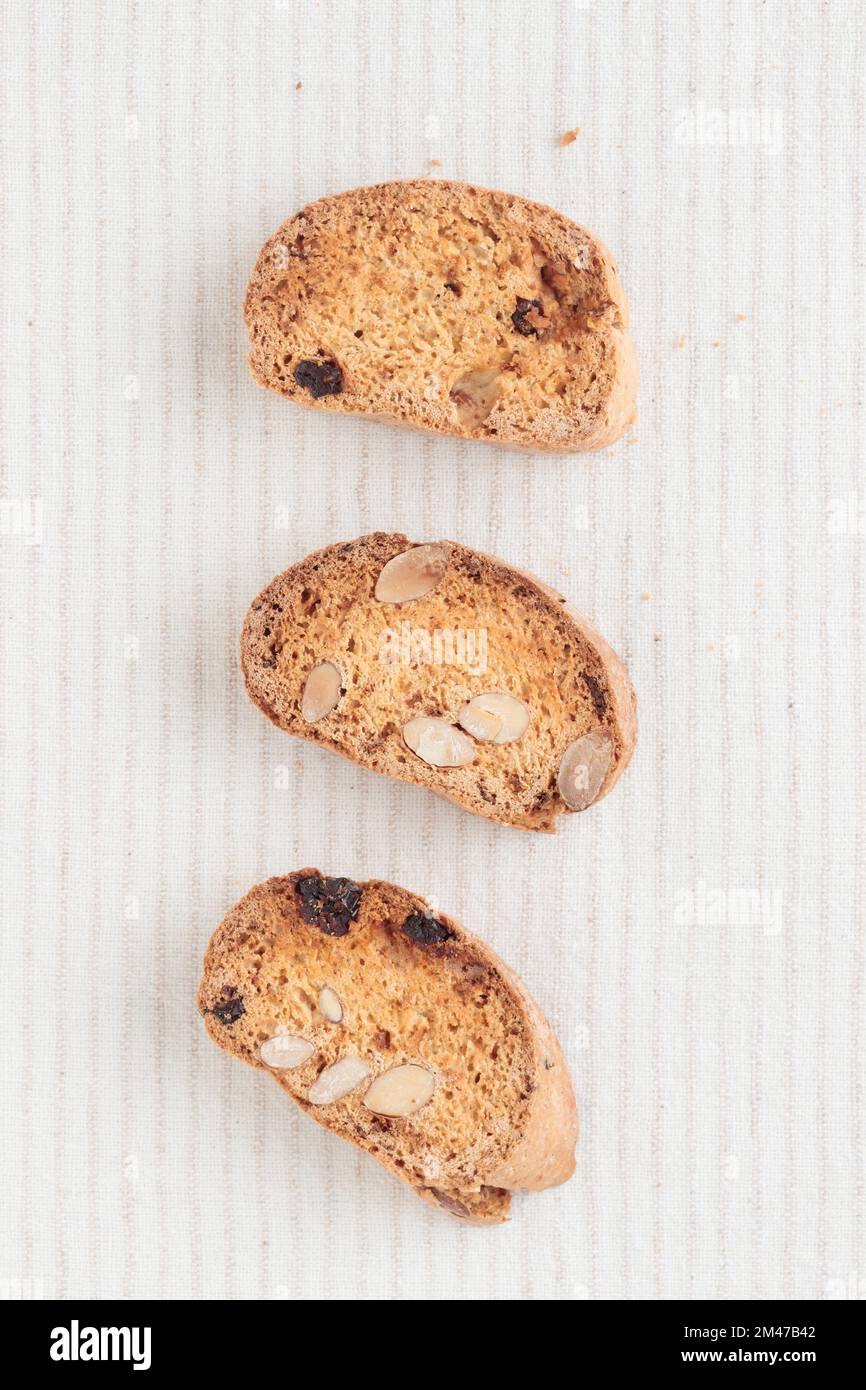 Food Background Freshly Baked Italian Cookies Biscotti or Cantuccini ...
