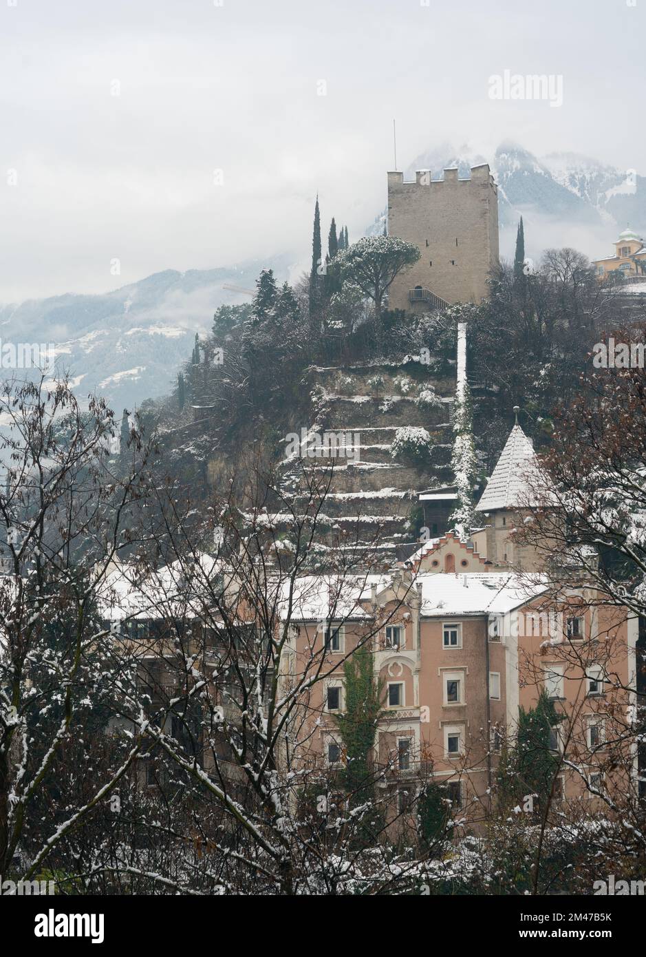 Tirolo castle hi-res stock photography and images - Alamy