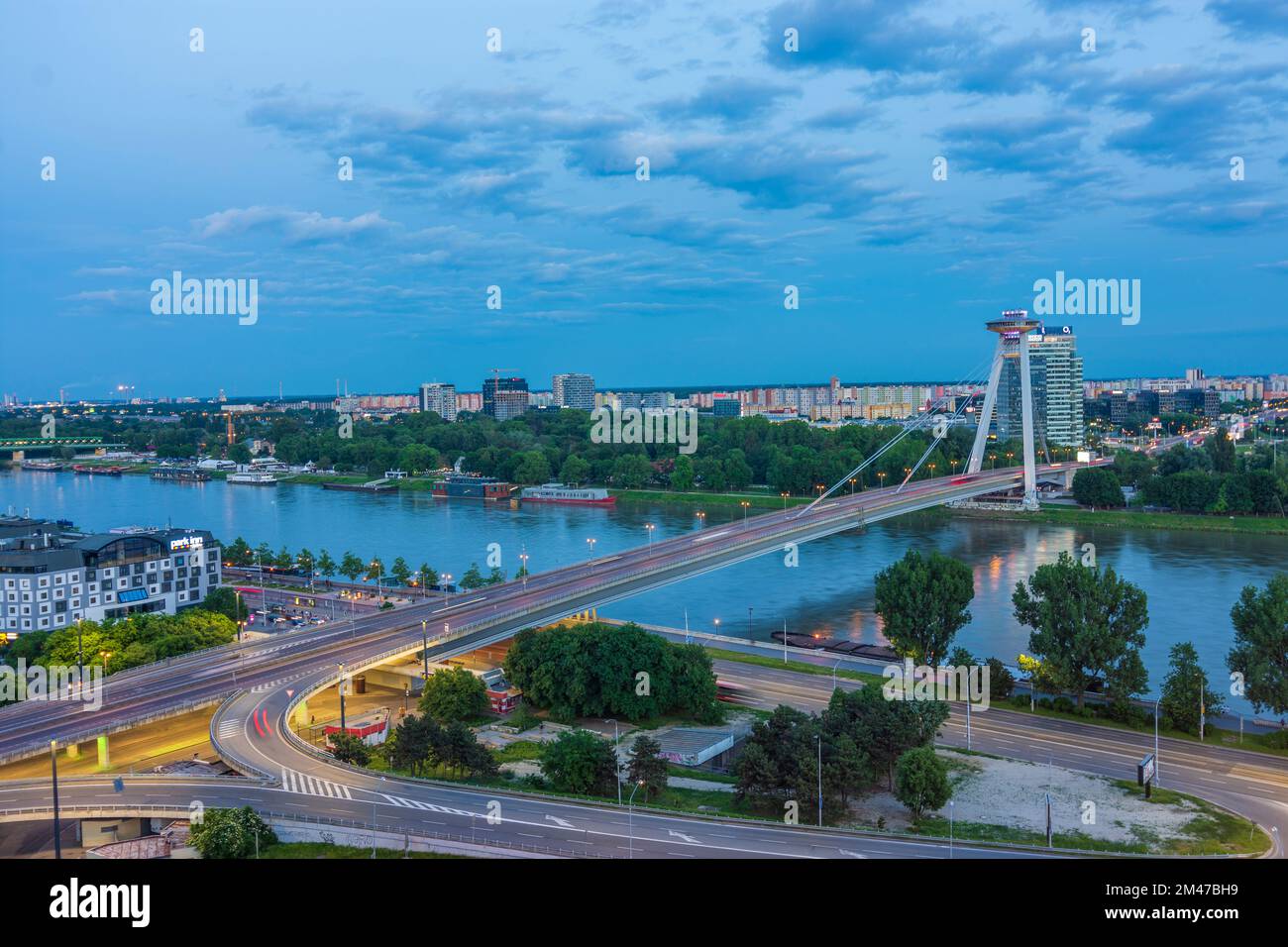 Bratislava (Pressburg): Most SNP (Bridge of the Slovak National ...