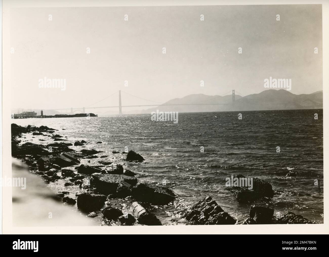 San Francisco Bridge, Golden Gate Bridge, California. Original caption ...