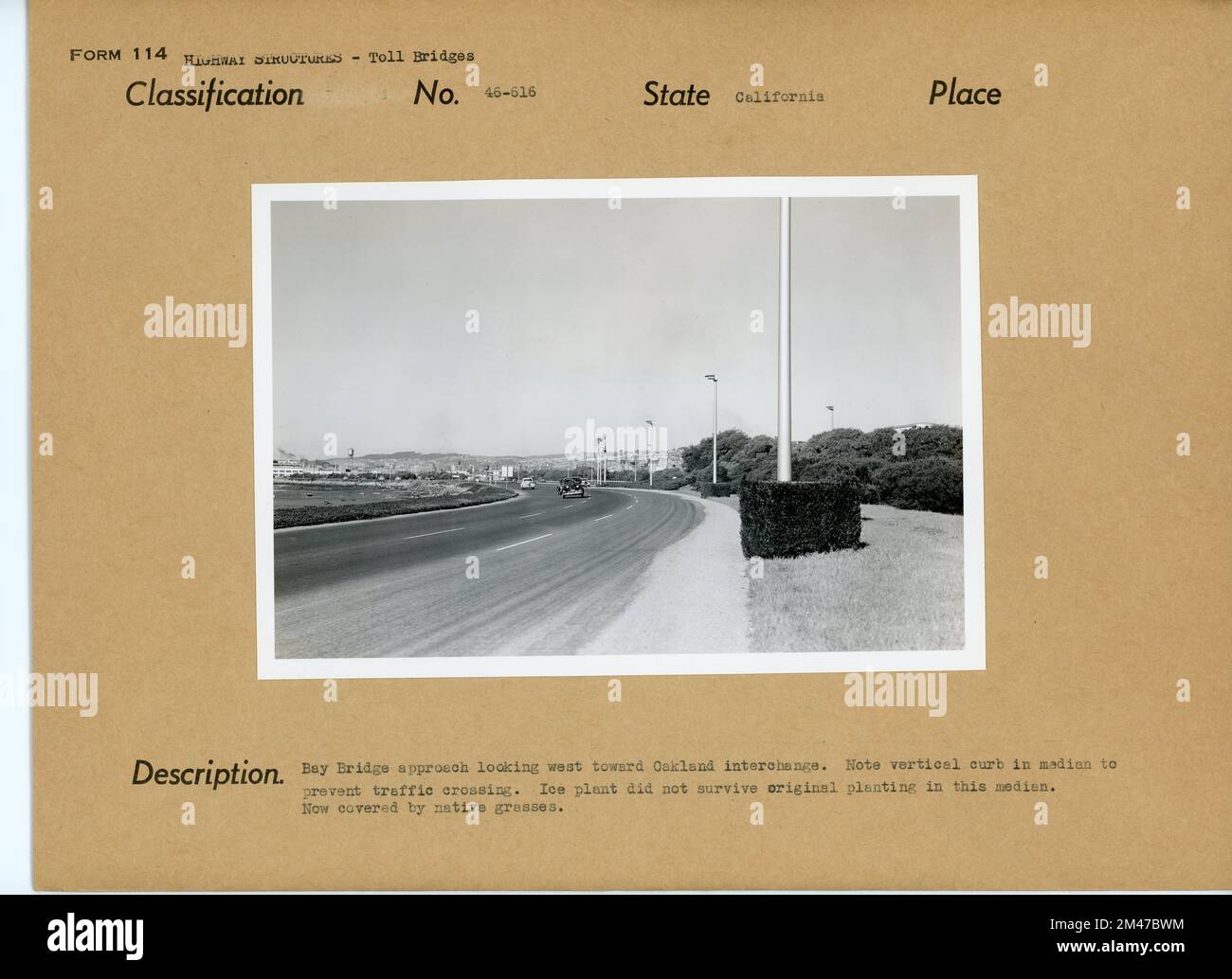 Bay Bridge approach looking west toward Oakland interchange. Original ...