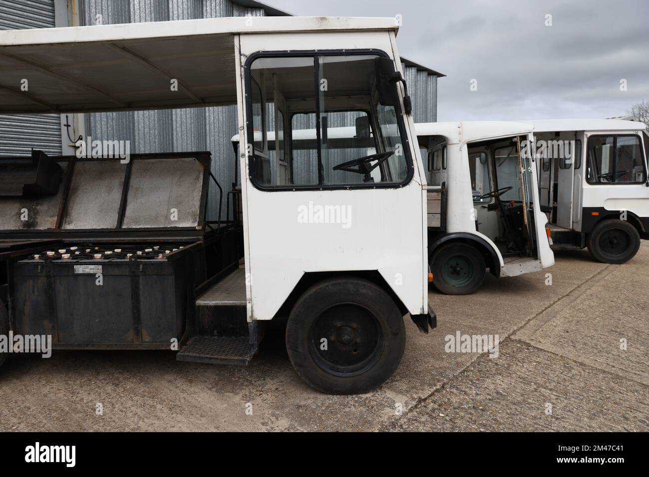 Geoff Hall and his 15-strong collection of electric milk floats from ...