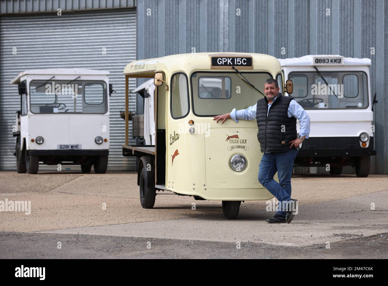 Geoff Hall and his 15-strong collection of electric milk floats from ...