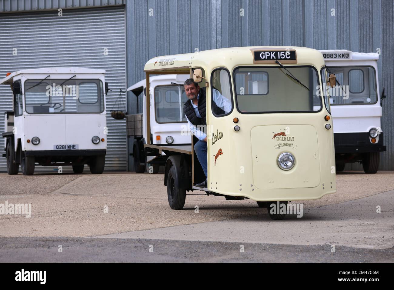Geoff Hall and his 15-strong collection of electric milk floats from ...