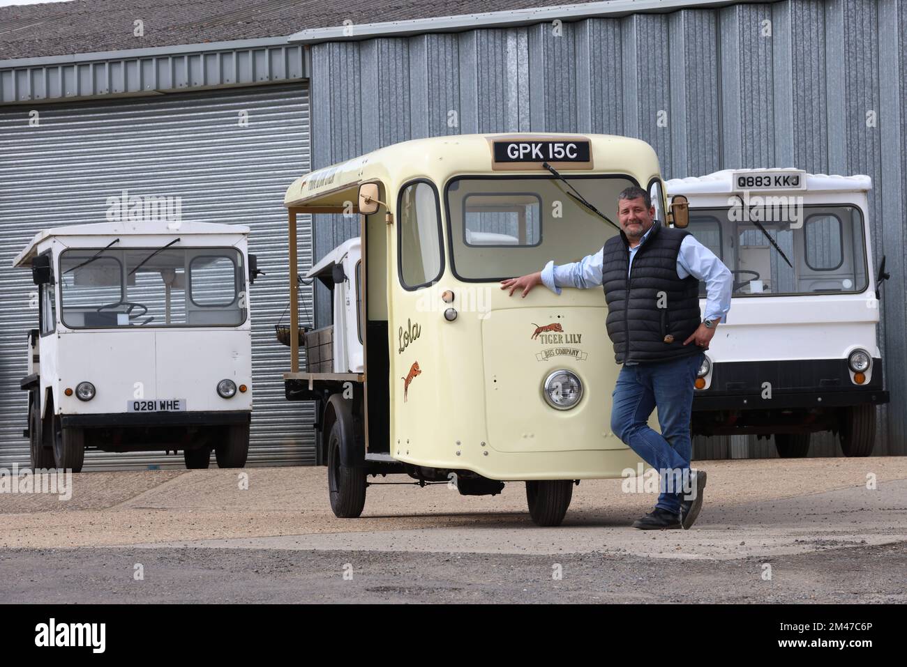 Geoff Hall and his 15-strong collection of electric milk floats from ...