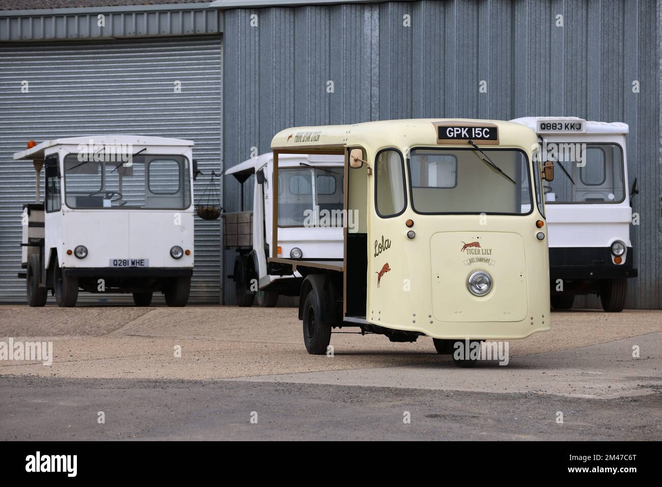 Geoff Hall and his 15-strong collection of electric milk floats from ...