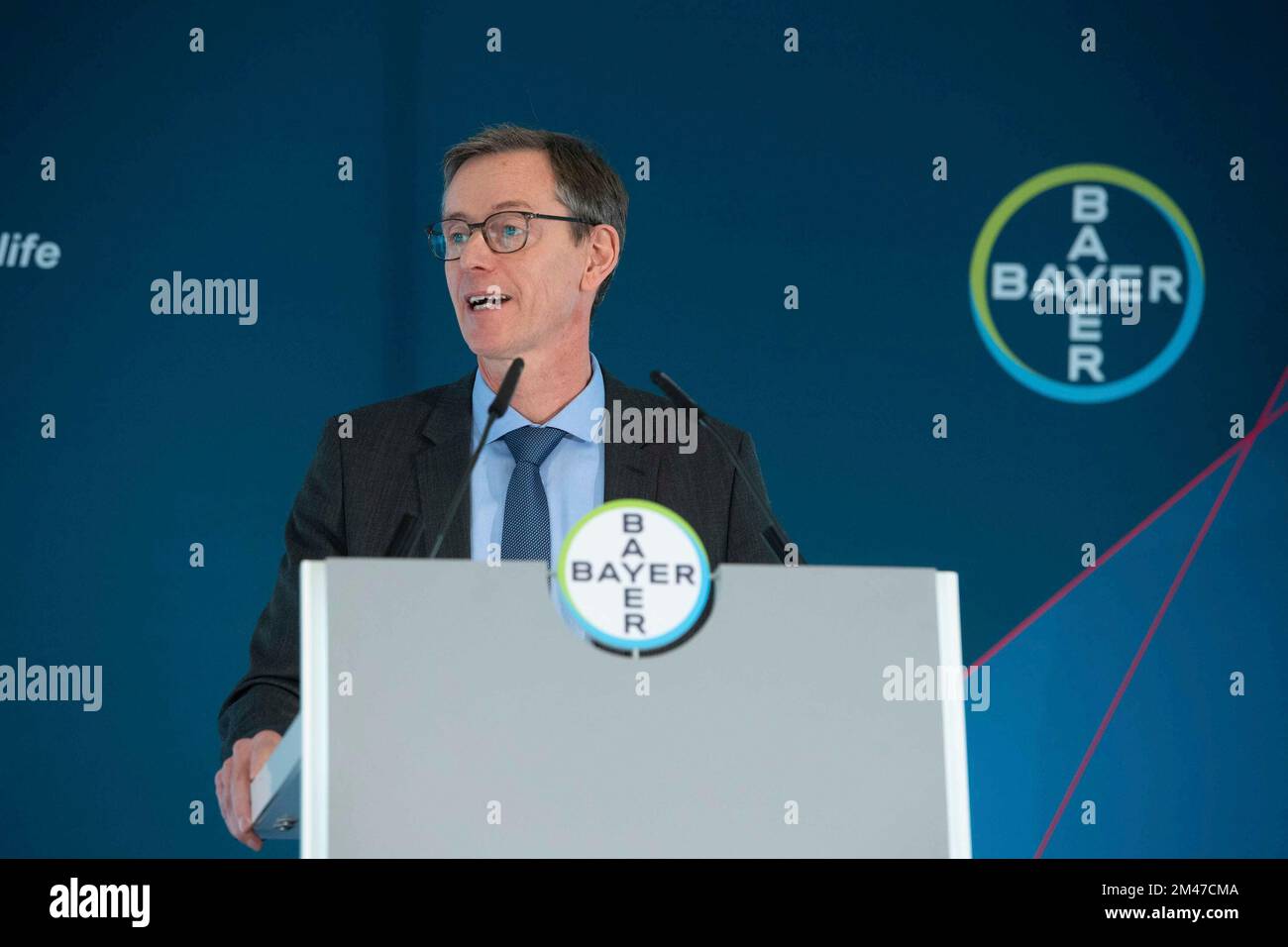 dr Dirk BACKHAUS, Head of Product Supply Bayer Crop Science, during his ...