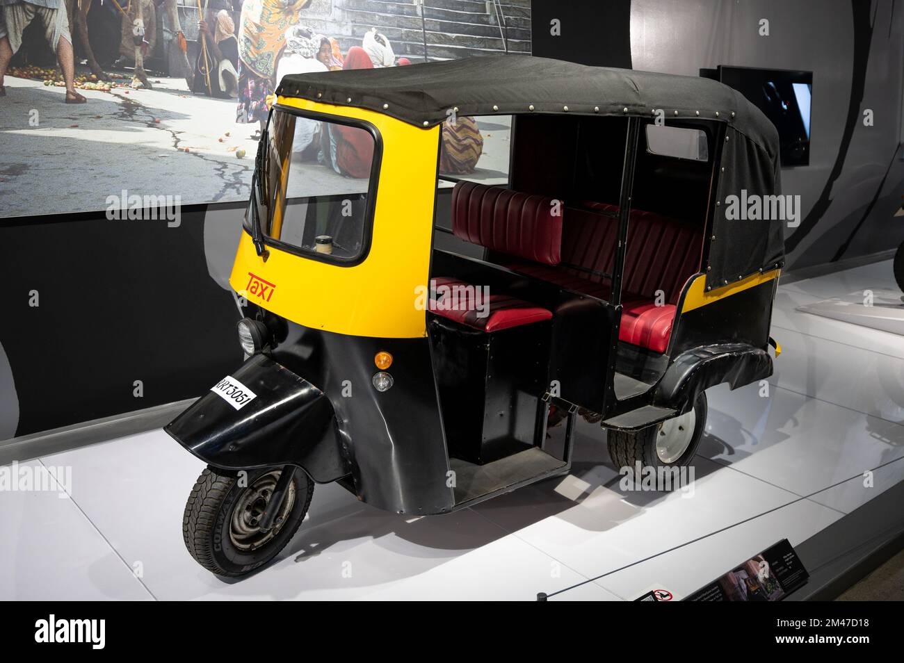1983 Bajaj Re Auto-Rickshaw "Tuk Tuk Taxi" in the museum Stock Photo ...