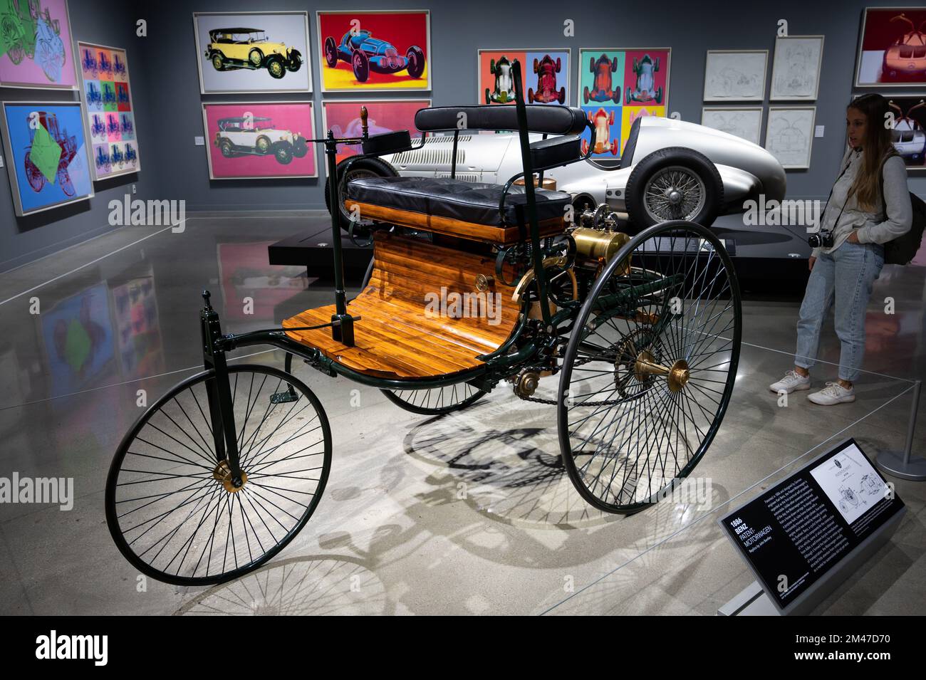 historic vehicle 1886 Benz Patent Motorwagen Stock Photo - Alamy
